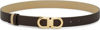 Ferragamo Femme, Accessoires, Brun, Taille: 80 CM Gancini Reversible Belt