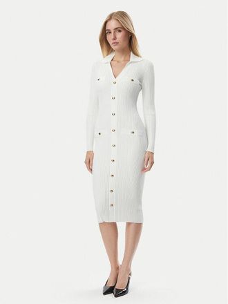 Guess Strickkleid G6BK33 Z1636 Wei&szlig; Slim Fit