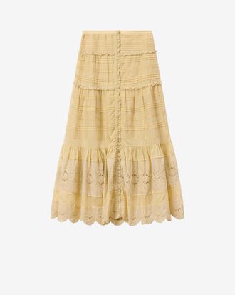 Isabel Marant Jupe Paoline - Femme - Ocre Clair - Taille 34 - Marant Étoile