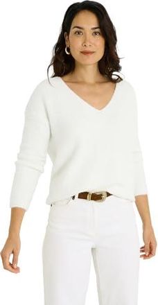 Grain de Malice Pull Fluffy &agrave; col V Femme