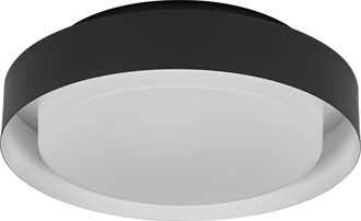Osram ORBIS MADRID Deckenleuchte 290mm, schwarz, E27-Sockel, kann mit smarter Lampe best&uuml;ckt werden, hochwertiges, modernes Design, Metallgeh&auml;use, geeignet 