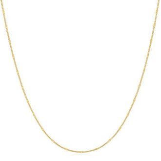 Ania Haie Dusk Divas Spheres Chain Collier pour femme en argent sterling 925 plaqu&eacute; or 14 carats Longueur : 40 cm + rallonge de 7,5 cm Livr&eacute; dans un emballage c