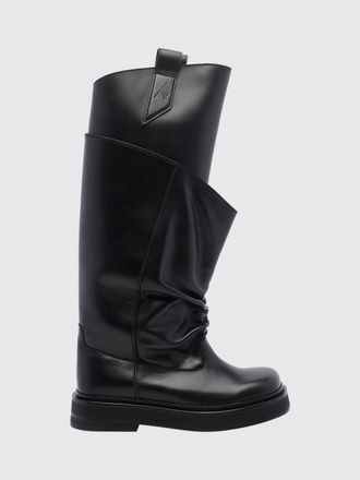 The Attico Bottes de motard Robin Passeggiata en cuir de veau jusquau genou