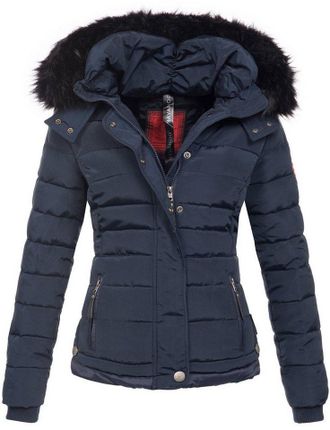 Navahoo Steppjacke Chloe hochwertige Winterjacke mit abnehmbarer Kapuze