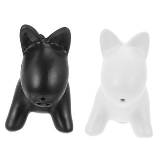 Cabilock Keramik Gew&uuml;rzstreuer Hund Design 2 St&uuml;ck Salz Pfeffer Streuer K&uuml;chenhelfer F&uuml;r Restaurant Grill Camping