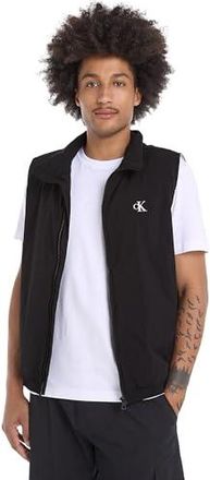 Calvin Klein Jeans Veste sans Manches Homme Lightweight Vest Froissé Doux, Noir (Ck Black), M