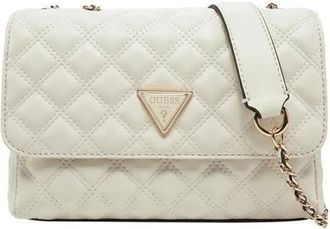 Guess Femme, Sacs, Blanc, Taille: ONE Size &Eacute;l&eacute;gant sac bandouli&egrave;re blanc avec fermeture &eacute;clair