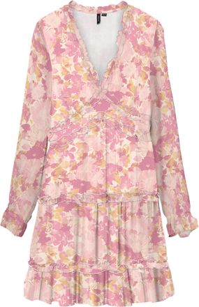 Vero Moda Vmsmilla Ls Frill Short Dress WVN Ga