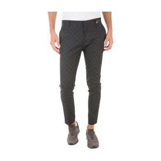 Daniele Alessandrini Homme, Pantalons, Noir, Taille: XL Pantalon Slim-fit