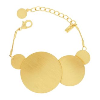 Dansk Copenhagen Alaya Mega Circle Armband - - Accessories - Damen - Gelb - ONE SIZE