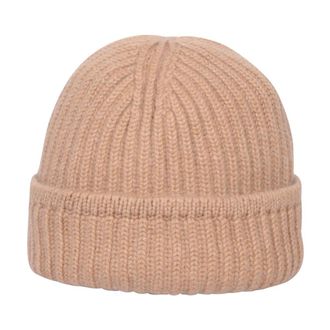 Blanca Vita Femme, Accessoires, Beige, Taille: ONE Size Ribbed Beanie