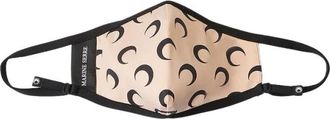 Marine Serre Mond-Print Gesichtsmaske - - Accessories - unisex - Beige - M/L