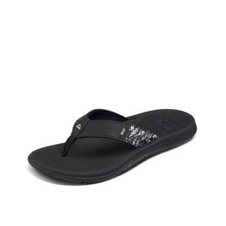Reef Zehentrenner Sandale Santa Ana Black/White EU 37.5 (Woman)