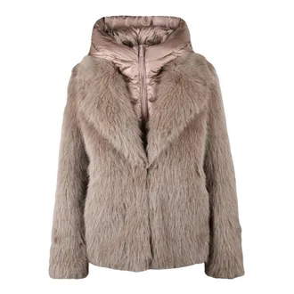 Bomboogie Faux Shearling Jacke - - Jackets - Damen - Beige - 2XS