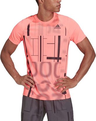 adidas Performance T-Shirt Club Graphic Tee acidrot Herren