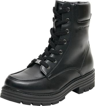Tom Tailor Femme 4290130023 Botte Tendance, Noir, 39 EU