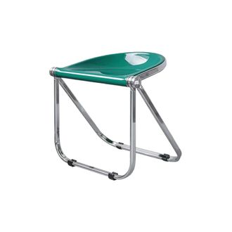 Generic Clear Acrylic Folding Chair - Modern Armless Dining & Bar Stool for Home, Office, Living Room, Outdoor Use - Durable Thickened Plastic, Stylish Design