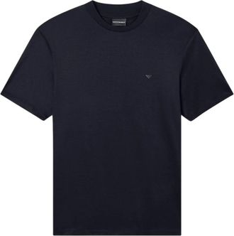 Emporio Armani Homme, Sport, Bleu, Taille: 2XL Travel Essential T-Shirt en jersey de m&eacute;lange de Lyocell