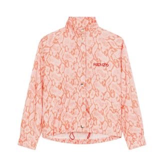 Kenzo Femme, Vestes, Orange, Taille: 38 FR Veste de transition &agrave; motif python