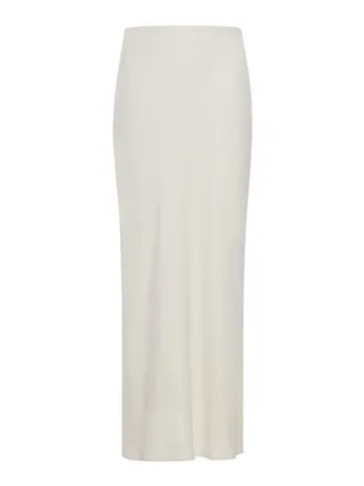 Brunello Cucinelli Jupe Midi - Blanc
