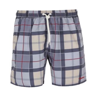 Barbour Homme, Maillots de bain, Bleu, Taille: S Short de Bain Tartan avec Taille R&eacute;glable