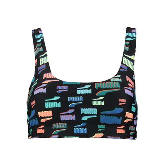 Puma Damen Scoop Neck Bikini Top, Black Combo, XS EU