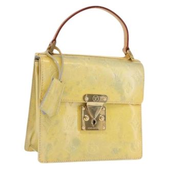 Louis Vuitton Sac &agrave; main vintage en cuir verni Pre-owned - Femme - Pre-owned - Beige - Taille: ONE Size