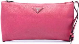 Prada Sac pochette Pre-owned - Femme - Pre-owned - Rose - Taille: ONE Size