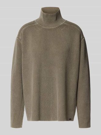G-Star Oversized Turtleneck-Pullover aus reiner Baumwolle