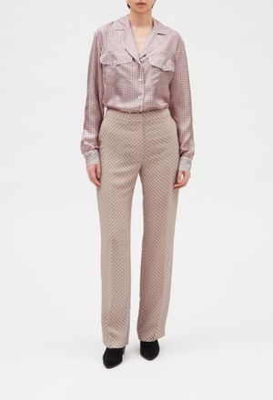 Claudie Pierlot Chemise soie rose poudr&eacute;