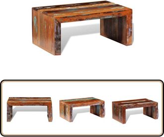 vidaXL Couchtisch Altholz - Retro Couchtisch - Holzm&ouml;bel - Massivholzt Tisch - Vintage Couchtisch - Wohnzimmerdeko