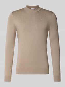 Antony Morato Slim Fit Strickpullover aus Viskose-Mix mit Stehkragen