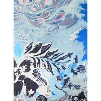 Petrusse Carr&eacute; de soie Abysse