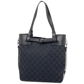 Gucci Sac cabas Pre-owned GG Canvas - Femme - Pre-owned - Noir - Taille: ONE Size