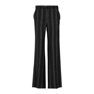 Msgm Wide-Leg Wollhose - - Trousers - Damen - Schwarzk - XS