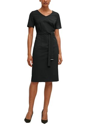 Comma Etuikleid aus Tricotine-Stoff