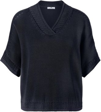 Peter Hahn V-Pullover Peter Hahn blau