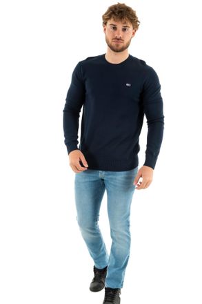 Tommy Jeans Herren Tjm Slim Essential Light Sweater Dm0dm18895 Pullover, Blau (Dark Night Navy), XXL EU