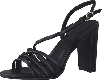 Marco Tozzi Damen Sandalette, Blockabsatz, weiches FEEL ME Fußbett, ideal für Business und Freizeit