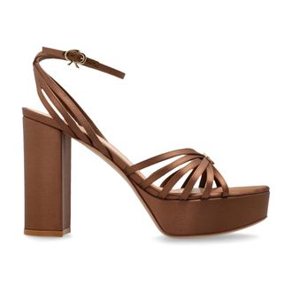 Gianvito Rossi Rita Plateau-Sandalen - - Shoes - Damen - Braun - 38 1/2 EU