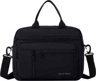 Generic Sacoche unisexe en nylon pour ordinateur portable de grande capacit&eacute; pour le travail, le bureau, les voyages, Noir, 400.00x250.00x150.00mm/15.75x9.84x