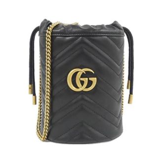 Gucci Pre-owned GG Marmont Quilted Chevron Leather Shoulder Bag - - Pre-owned - Damen - Schwarzk - ONE SIZE