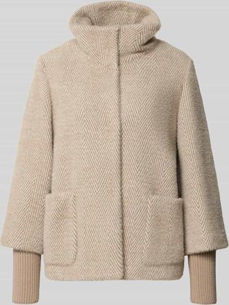 s.Oliver Black Label Regular Teddy- / Webpelzjacke mit Stehkragen