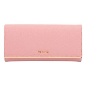 Prada Portefeuille en cuir Pre-owned - Femme - Pre-owned - Rose - Taille: ONE Size