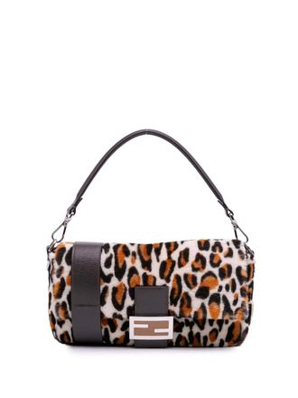 Fendi sac &agrave; bandouli&egrave;re &agrave; imprim&eacute; l&eacute;opard (2010-2025) - Marron