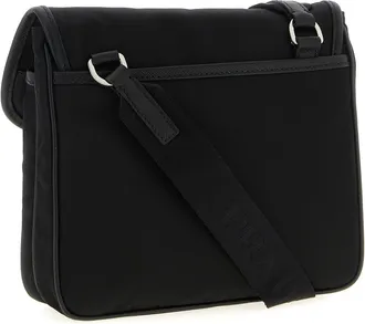 Prada Mens Black Recycled Polyamide Crossbody Bag