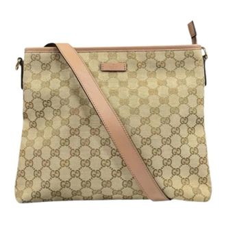 Gucci Sac bandouli&egrave;re en toile GG Pre-owned - Femme - Pre-owned - Beige - Taille: ONE Size