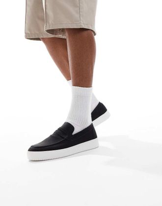 Brave Soul Mocassins en su&eacute;dine - Noir