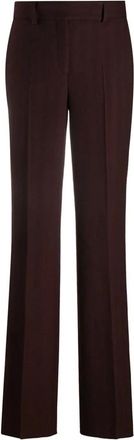 Ferragamo Femme, Pantalons, Rouge, Taille: 36 FR Pantalon &agrave; Jambes Droites