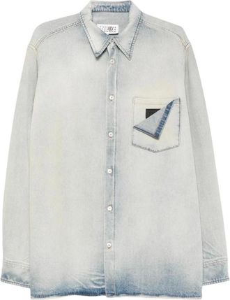 Maison Margiela Chemise en jean - Femme - Blouses et Chemises - Bleu - Taille: 44 FR